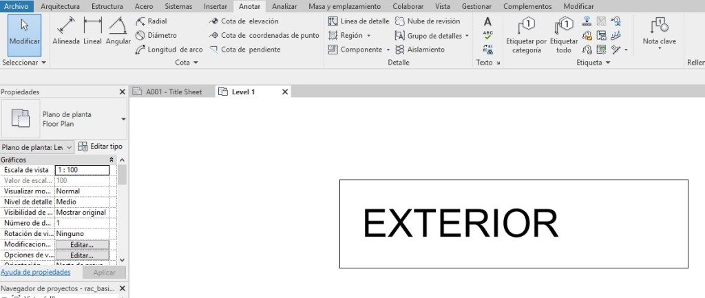 REVIT ARCHITECTURE (457) – Determinar el estilo de notas de texto