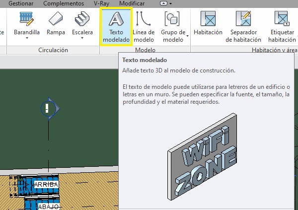 REVIT ARCHITECTURE (560) – Rótulos de edificio o texto modelado