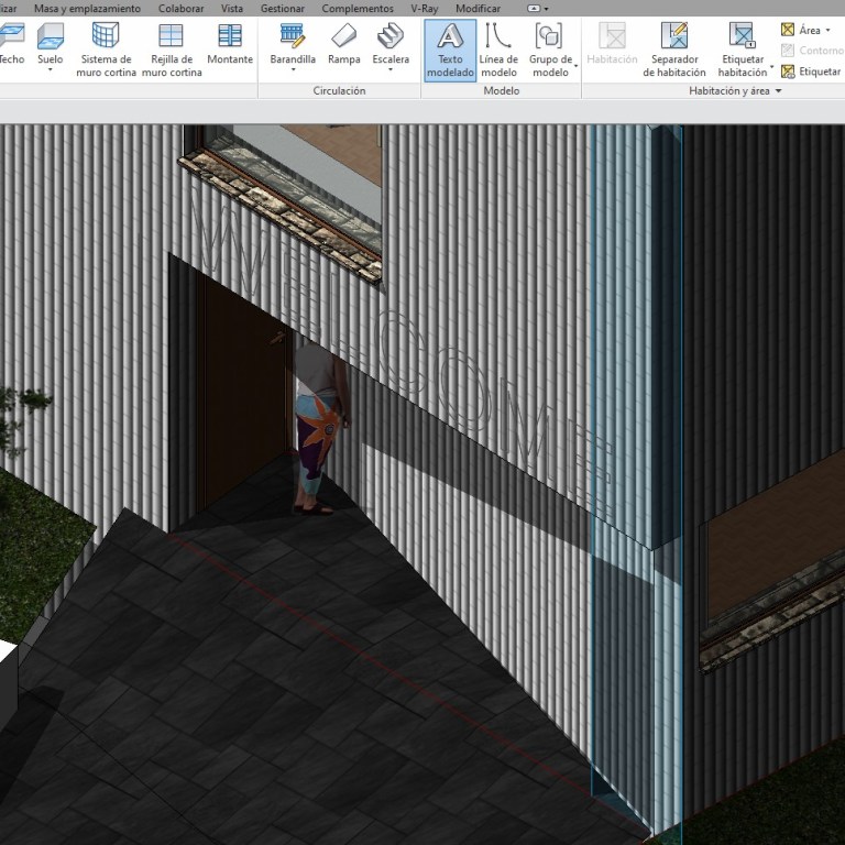 REVIT ARCHITECTURE (560) – Rótulos de edificio o texto modelado