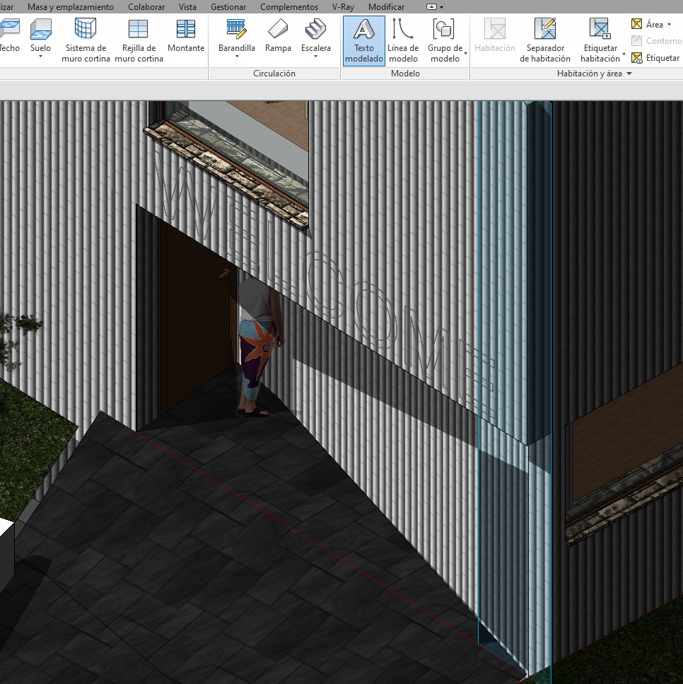 REVIT ARCHITECTURE (560) – Rótulos de edificio o texto modelado