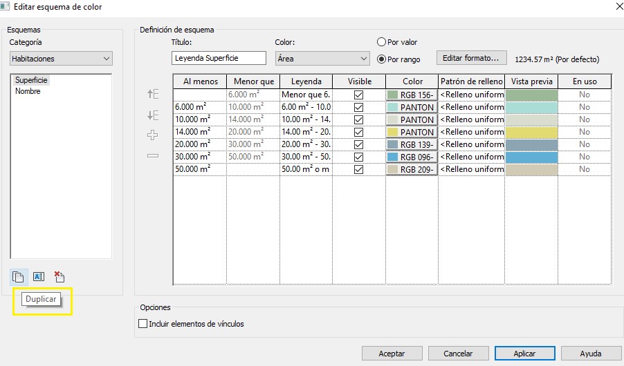 REVIT ARCHITECTURE (730) – Esquemas de color (1) Creación