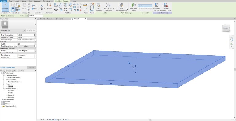 REVIT ARCHITECTURE (813) – Familias (84) Geometría (2) Crear una Extrusión